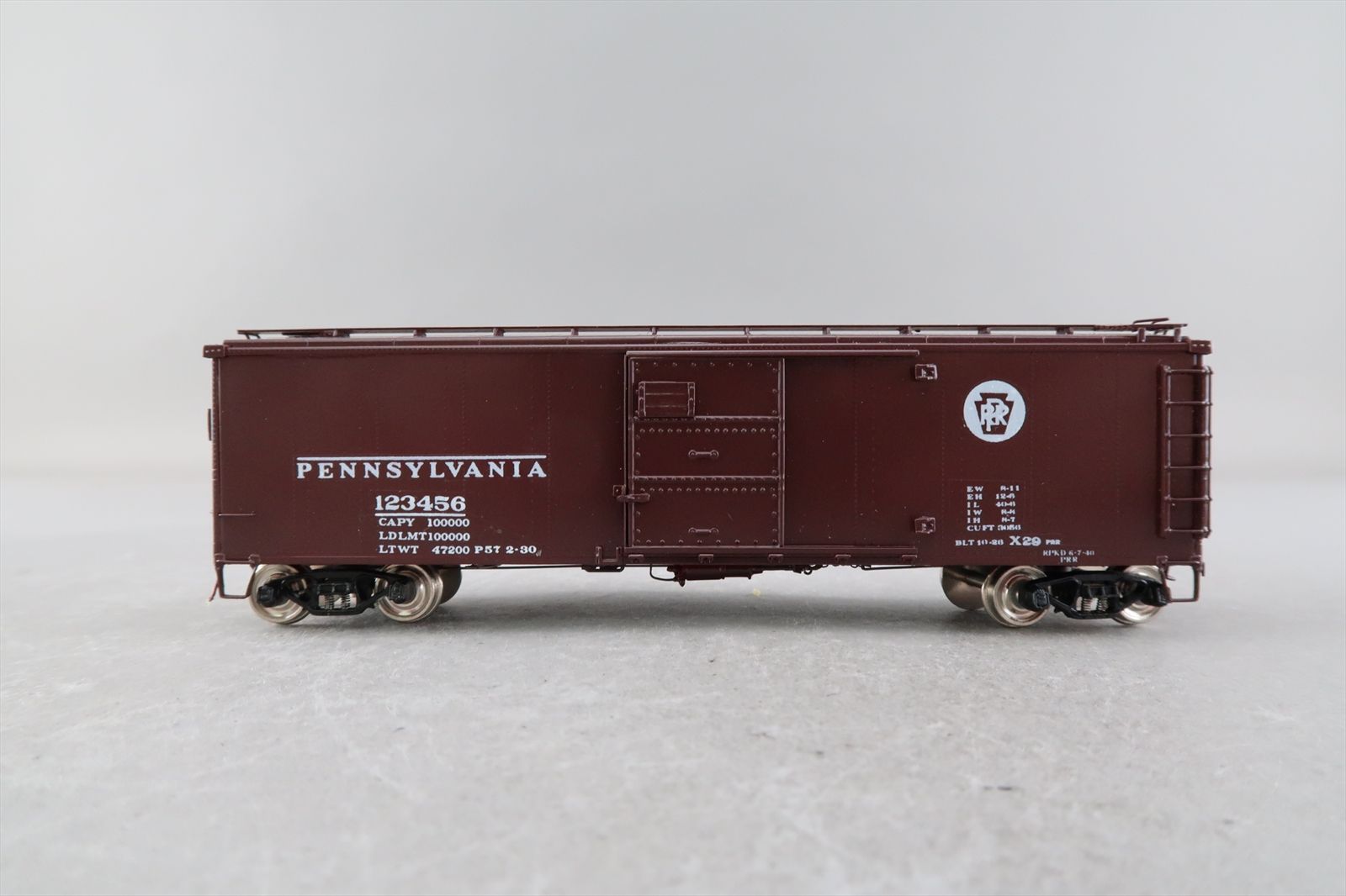 HO Brass Model - PSC 16020-1 PRR Pennsylvania X-29 Box Car Boxcar Small ...