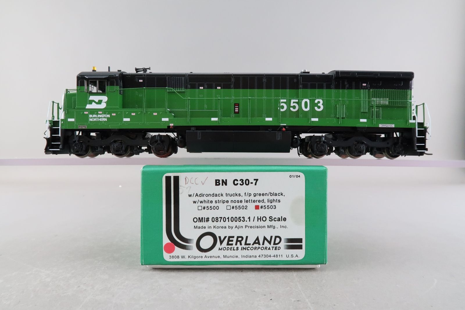 HO Brass Model - OMI 087010053.1 BN Burlington Northern C30-7 #5503 - F/P + DCC - 2004 Run - Ajin