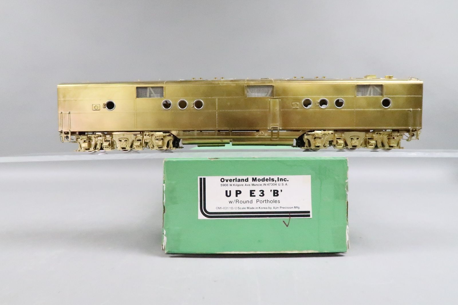 O Brass Model - OMI 0311B UP Union Pacific E3 E3B B Unit w/ Porthole ...