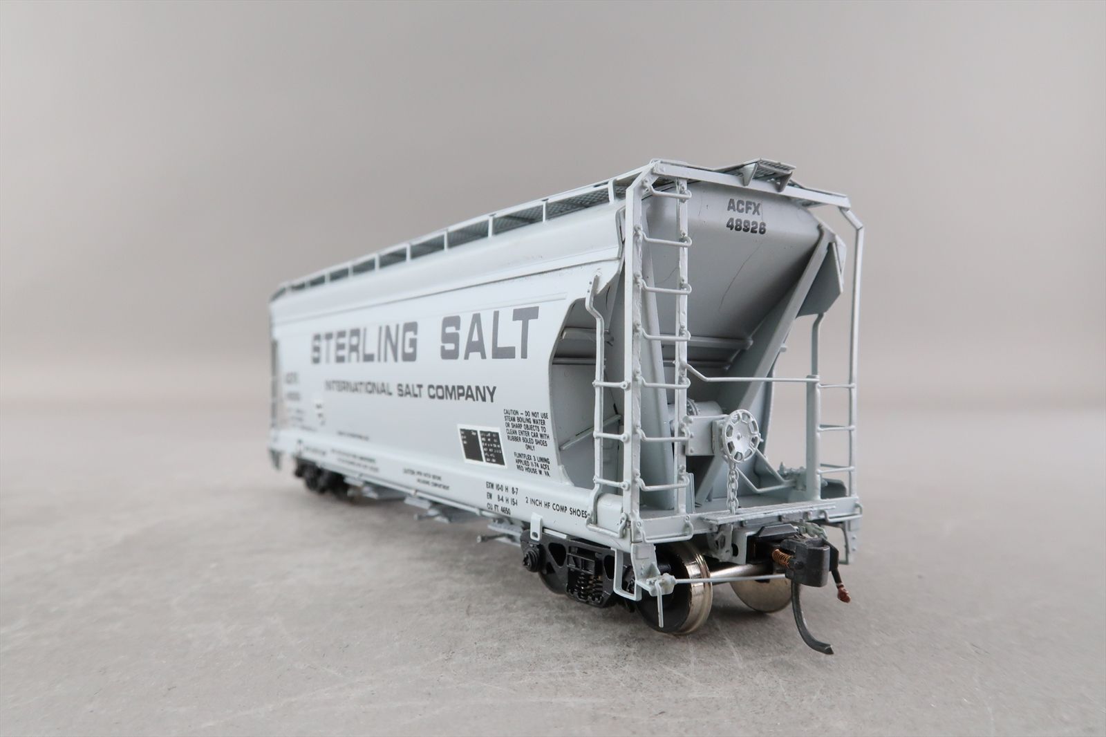 HO Brass Model - OMI 3094.1 ACFX ACF Sterling Salt 3-Bay Centerflow Hopper Covered #48926 - F/P ...