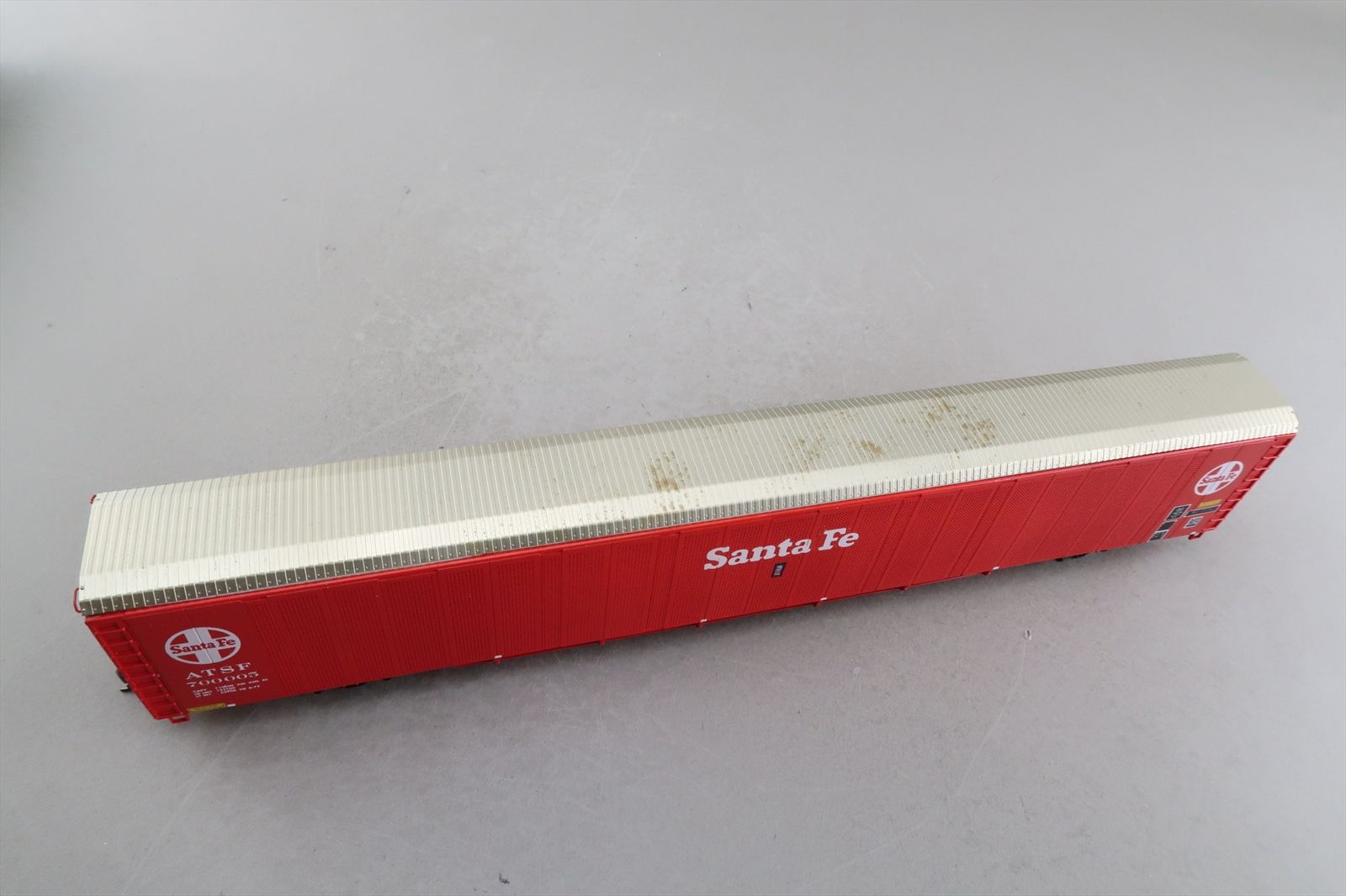 HO Brass Model - OMI 3251 AT&SF Santa Fe Safe-T-Pack Auto Rack Tri ...