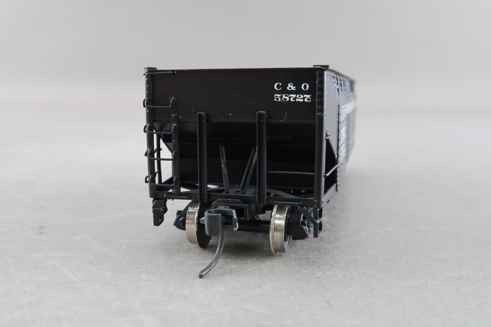 HO Brass Model - OMI 3051 C&O Chesapeake & Ohio 2 Bay Hopper Flat End ...