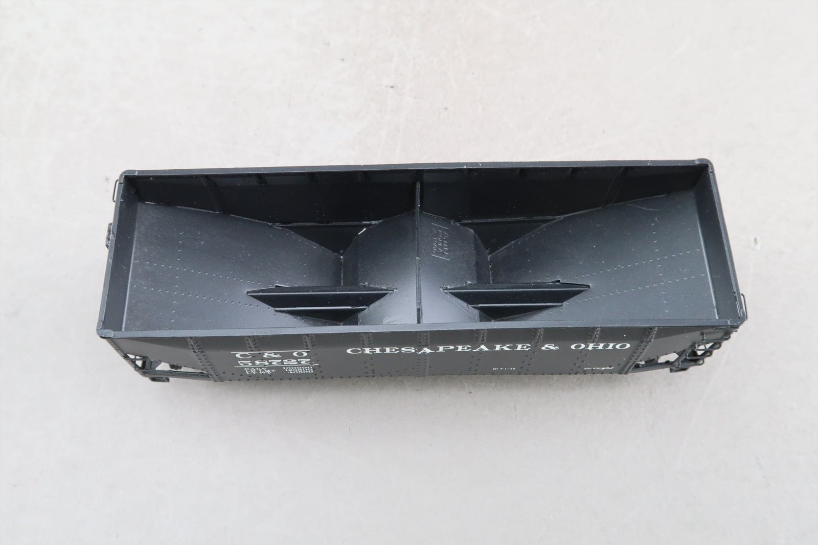 HO Brass Model - OMI 3051 C&O Chesapeake & Ohio 2 Bay Hopper Flat End ...