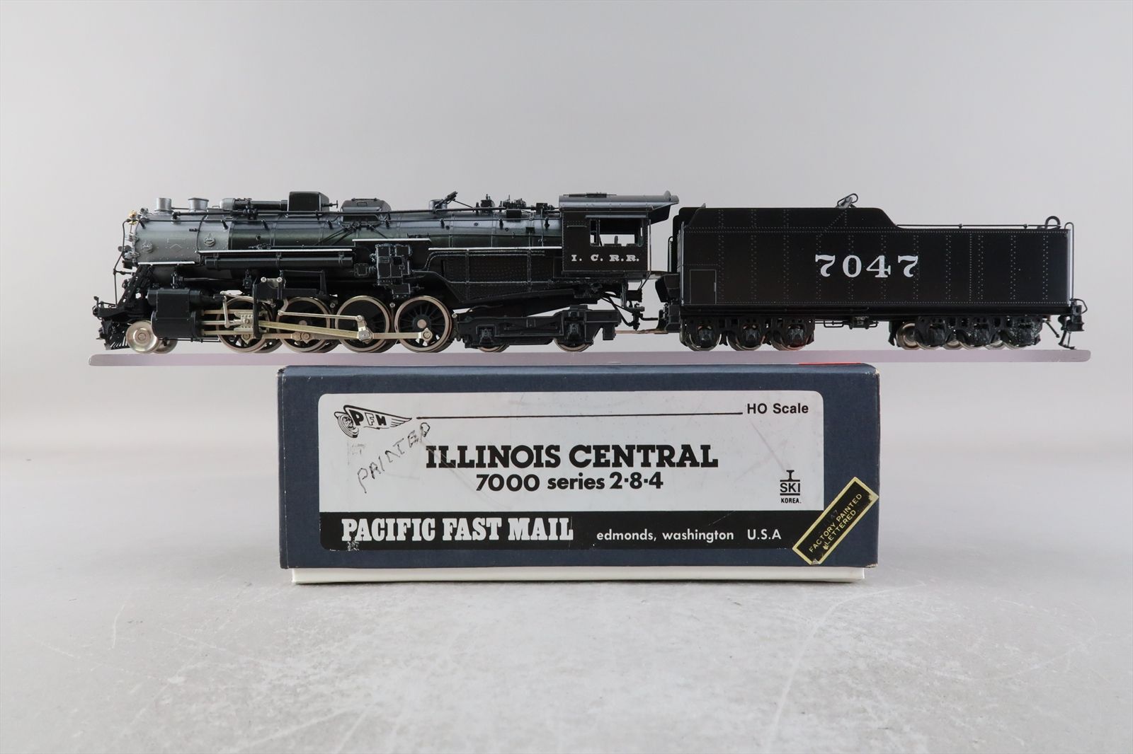 HO Brass Model - PFM IC Illinois Central 2-8-4 7000 Series #7047 - F/P ...