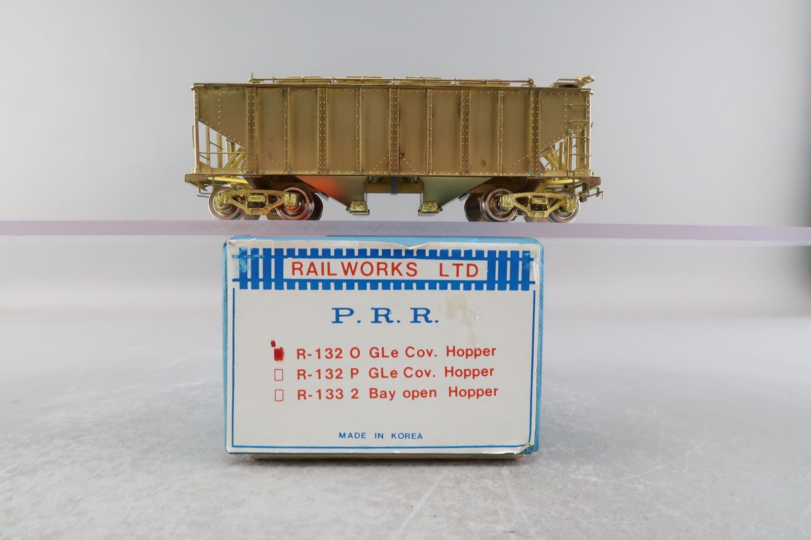 HO Brass Model - Railworks R-132 O PRR Pennsylvania Gle Covered Hopper ...