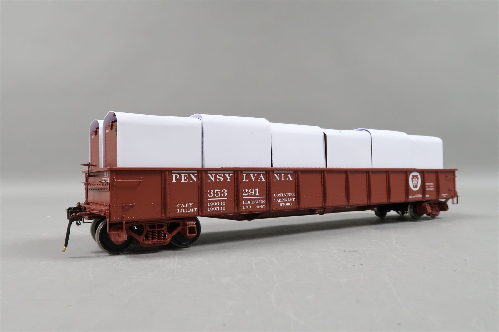 O Brass Model - Kohs & Co. Pennsylvania PRR G22b Gondola w/ Containers ...