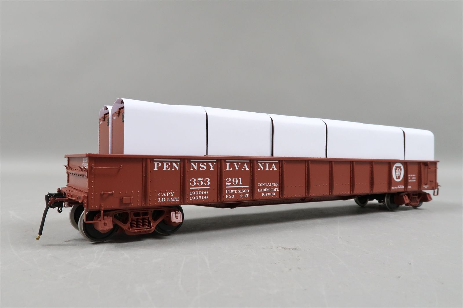 O Brass Model - Kohs & Co. Pennsylvania PRR G22b Gondola w/ Containers ...