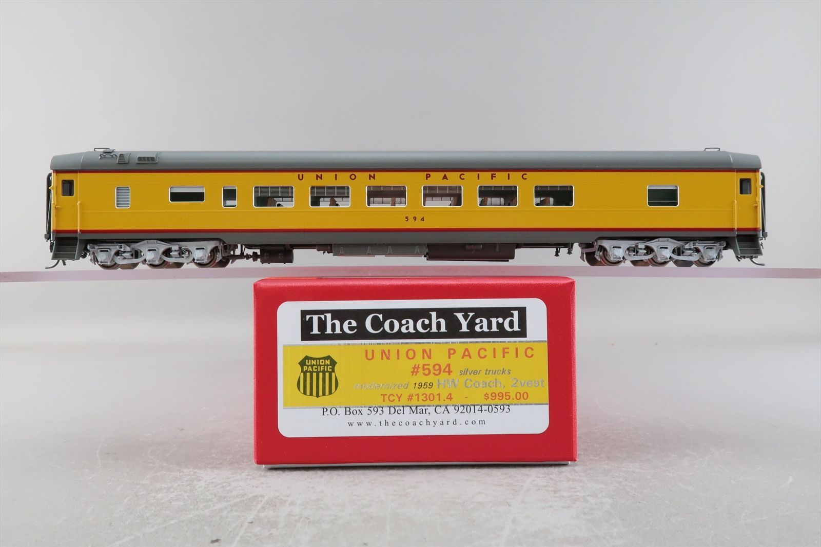 HO Brass Model - TCY 1301.4 UP Union Pacific Modernized 1959 HW ...