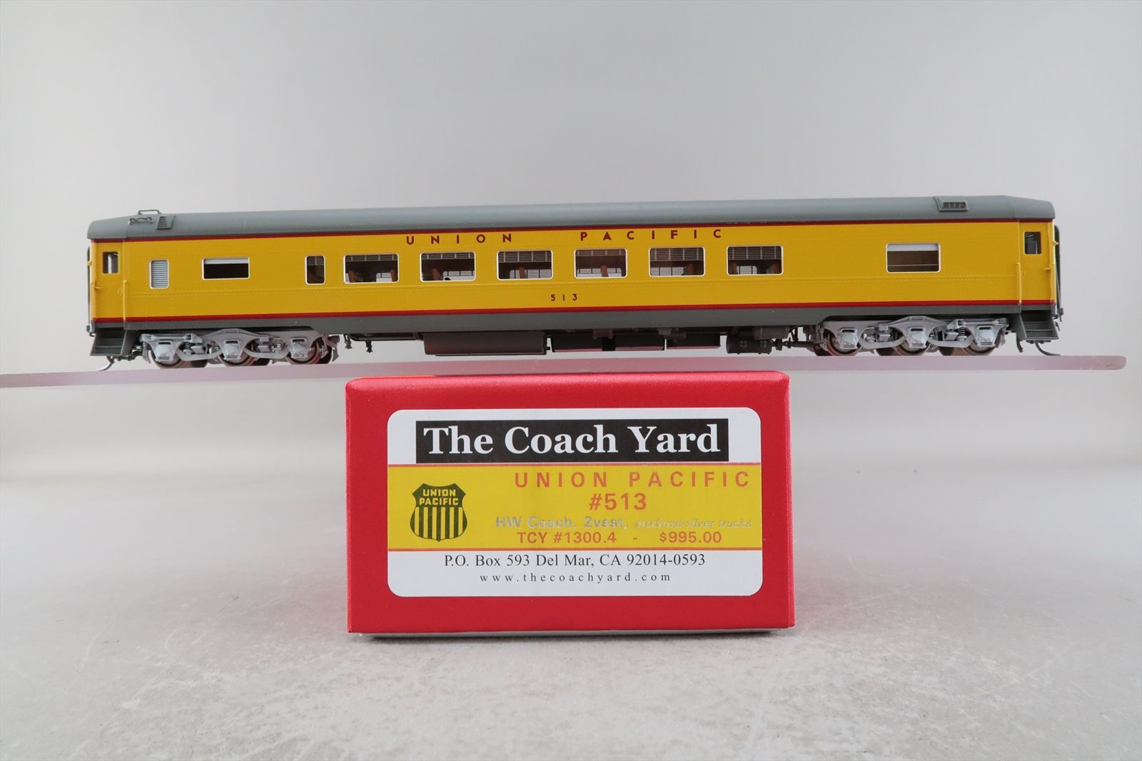 HO Brass Model - TCY 1300.4 UP Union Pacific HW Heavyweight 2 Vestibule ...