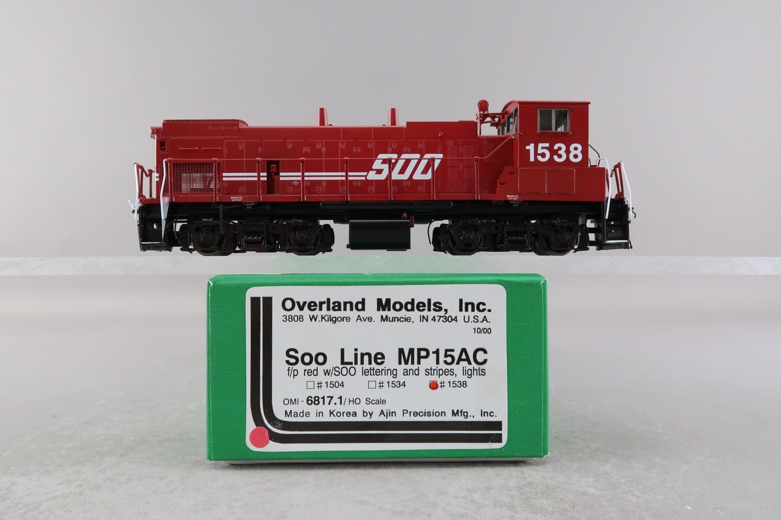 HO Brass Model - OMI 6817.1 SOO Line MP15AC Diesel #1538 - F/P - 2000 ...