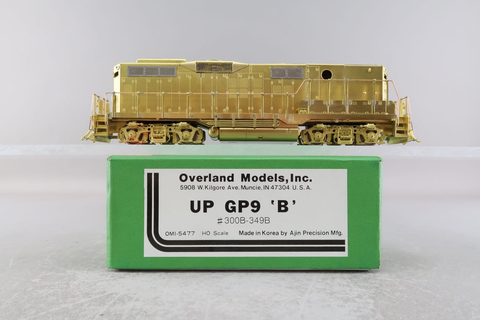 HO Brass Model - OMI 5477 UP Union Pacific GP9 GP9B B Unit #300B - #349B - Unpainted - 1991 Run ...