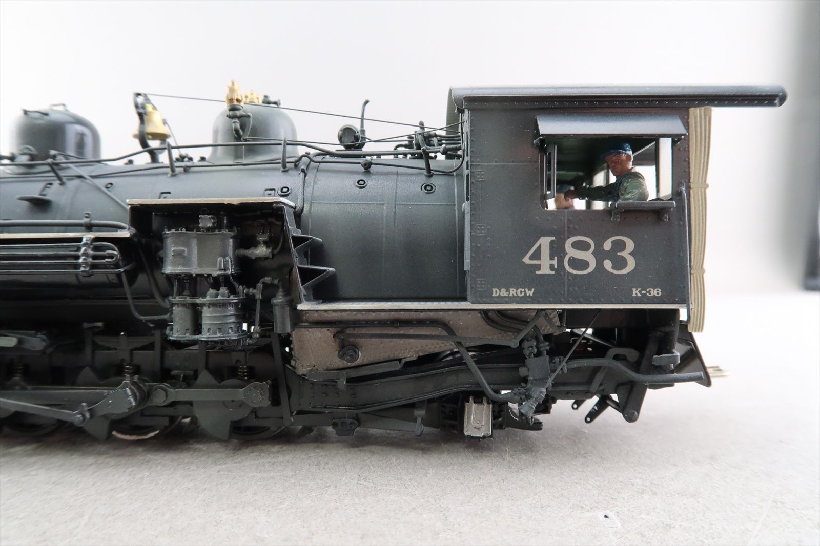 Sn3 Brass Model - P-B-L Milestone D&RGW Rio Grande K-36 Late 1930's #483 - F/P + Pro Weathered ...
