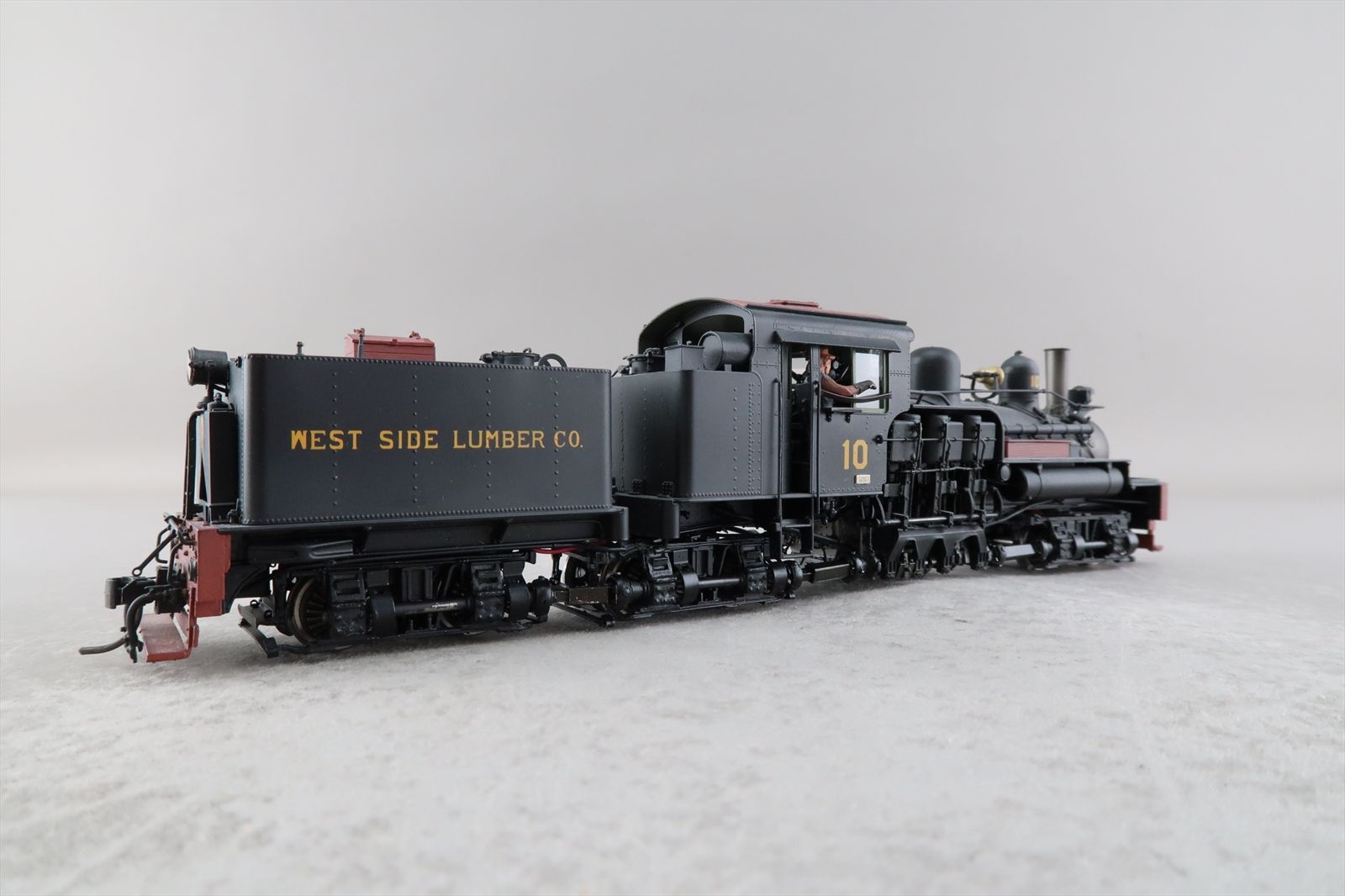 Sn3 Brass Model - P-B-L Milestone WSLCo. 3-Truck Shay #10 - F/P + Pro ...