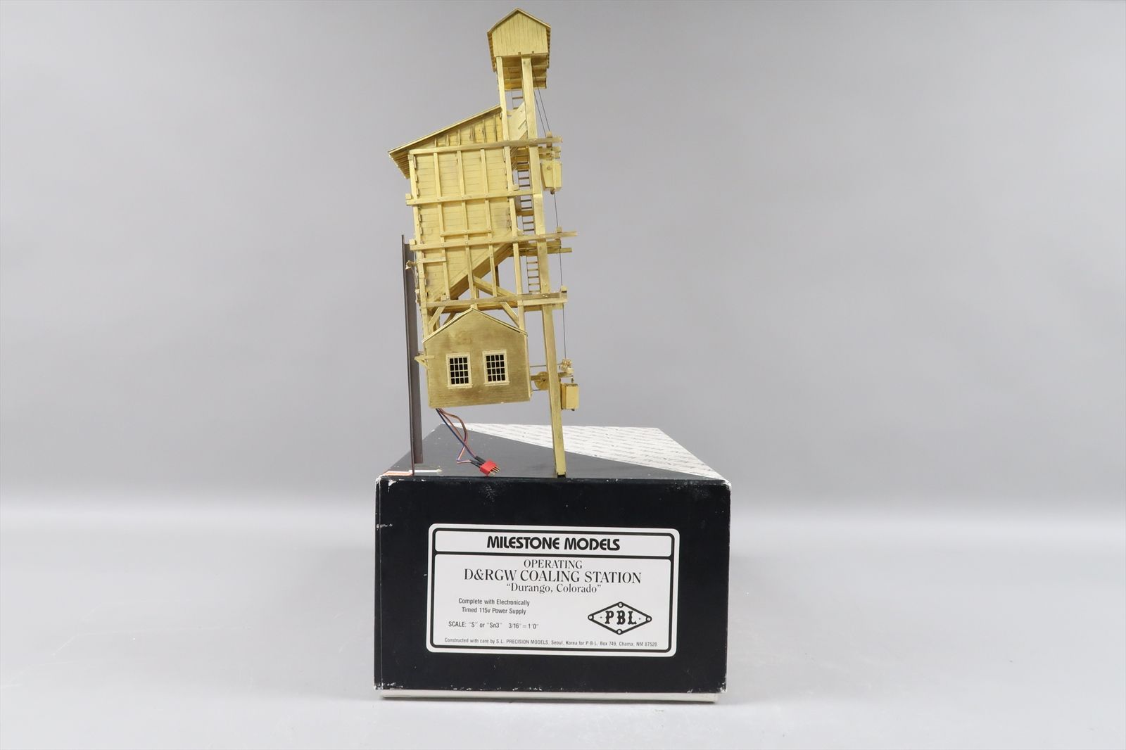 S / Sn3 Brass Model - P-B-L D&RGW Rio Grande Operating Coaling Coal Station Durango Colorado w ...