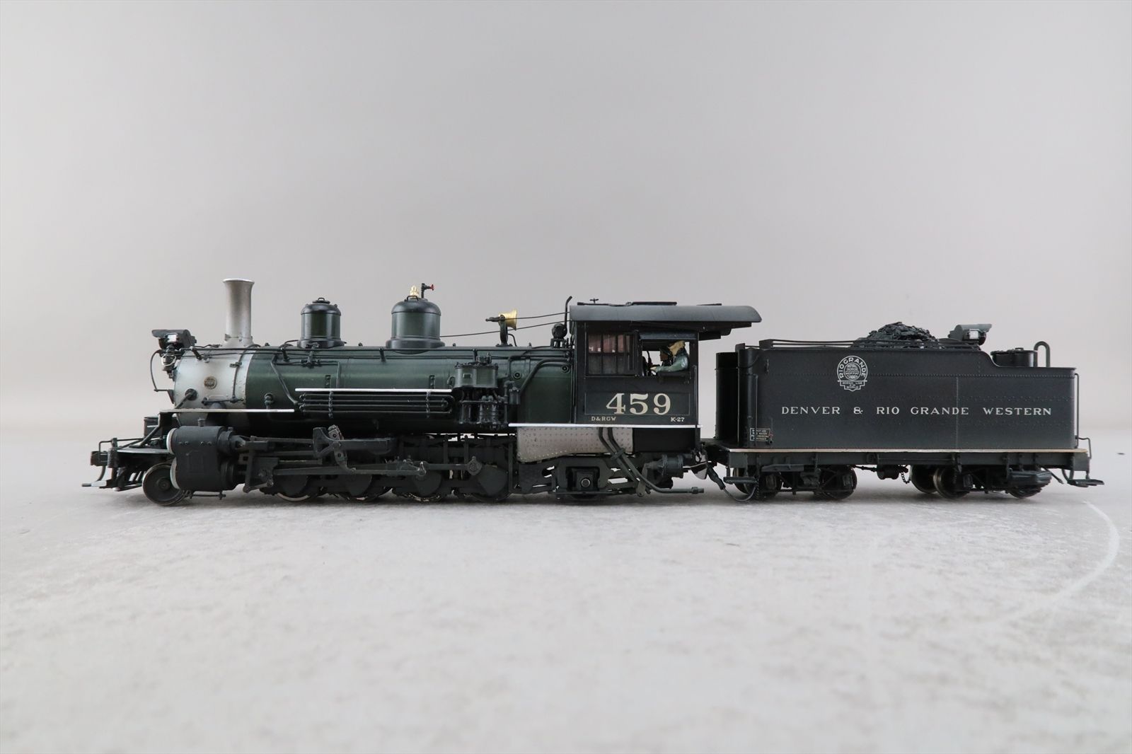 Sn3 Brass Model - P-B-L D&RGW Rio Grande K-27 2-8-2 Late 1930's #459 - F/P + Pro Weathered + PBL ...