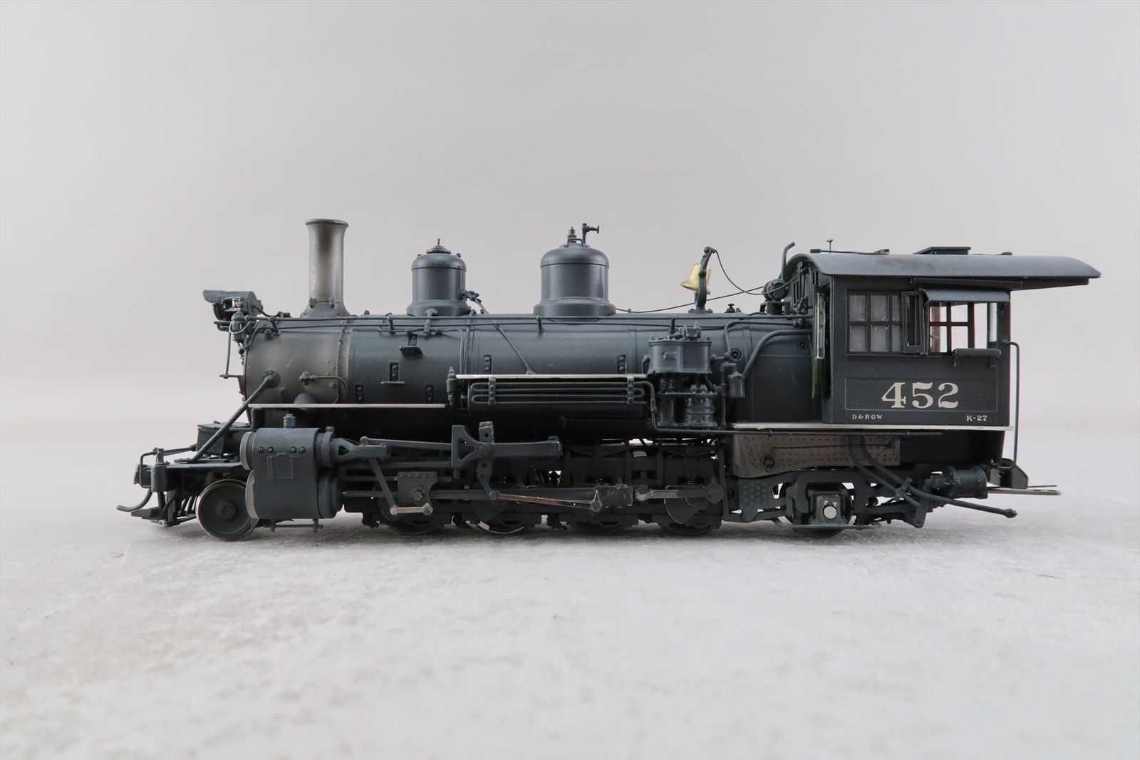 Sn3 Brass Model - P-B-L D&RGW Rio Grande K-27 2-8-2 Circa 1939 - 1940 #452 - F/P + Pro Weathered ...