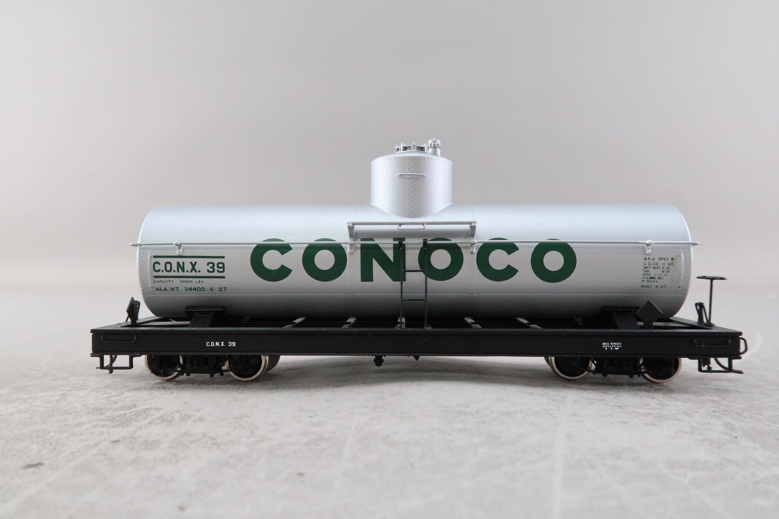 Sn3 Brass Model - P-B-L CONX CONOCO Wide Frame Tank Car Single Dome ...