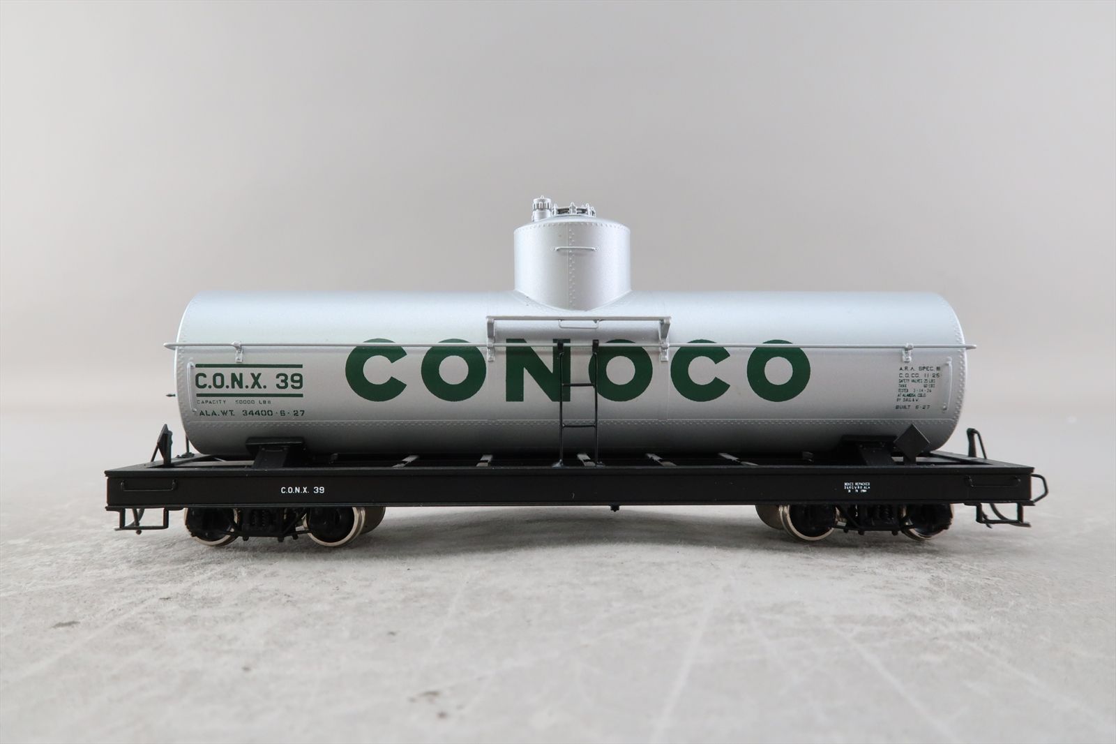 Sn3 Brass Model - P-B-L CONX CONOCO Wide Frame Tank Car Single Dome ...