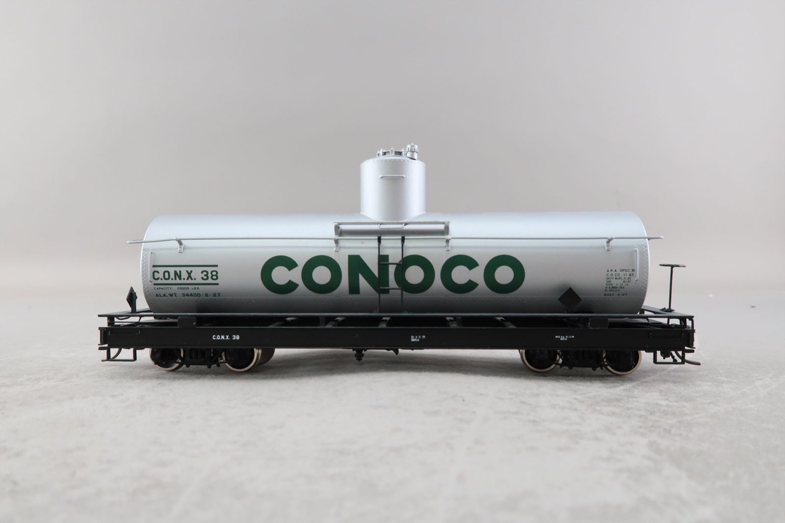 Sn3 Brass Model - P-B-L CONX CONOCO Wide Frame Tank Car Single Dome ...
