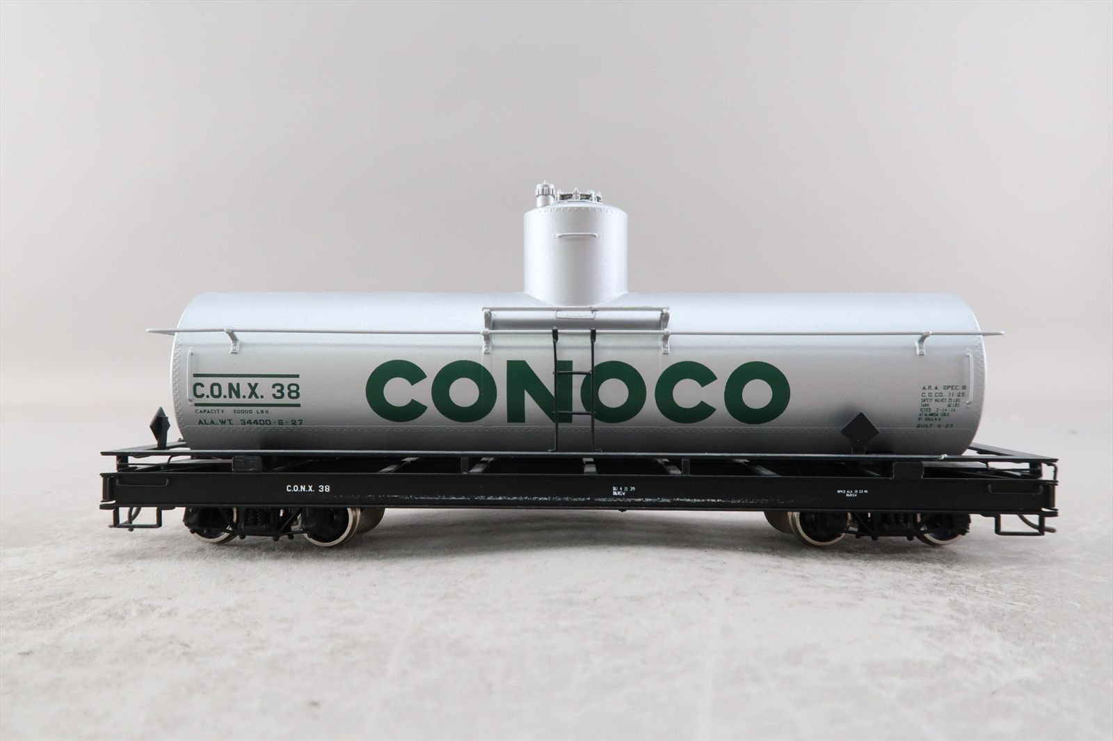 Sn3 Brass Model - P-B-L CONX CONOCO Wide Frame Tank Car Single Dome ...