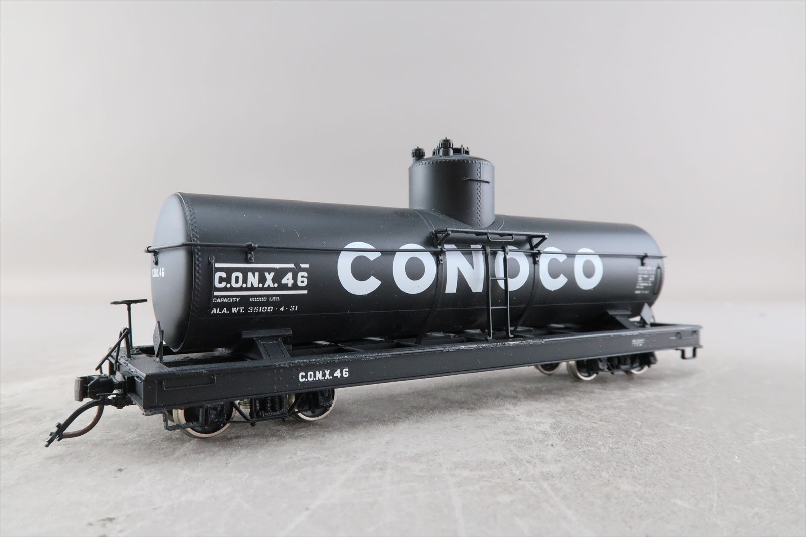 Sn3 Brass Model - P-B-L CONX CONOCO Wide Frame Tank Car Single Dome #46 ...