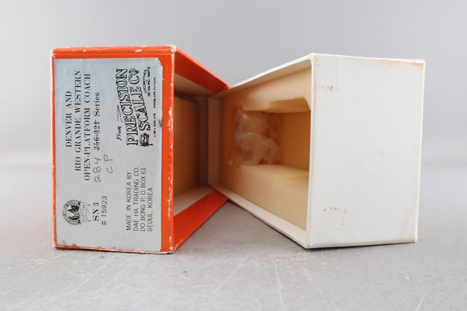 Sn3 Brass Model - PSC 15923 D&RGW Rio Grande Open Platform Coach #284 ...