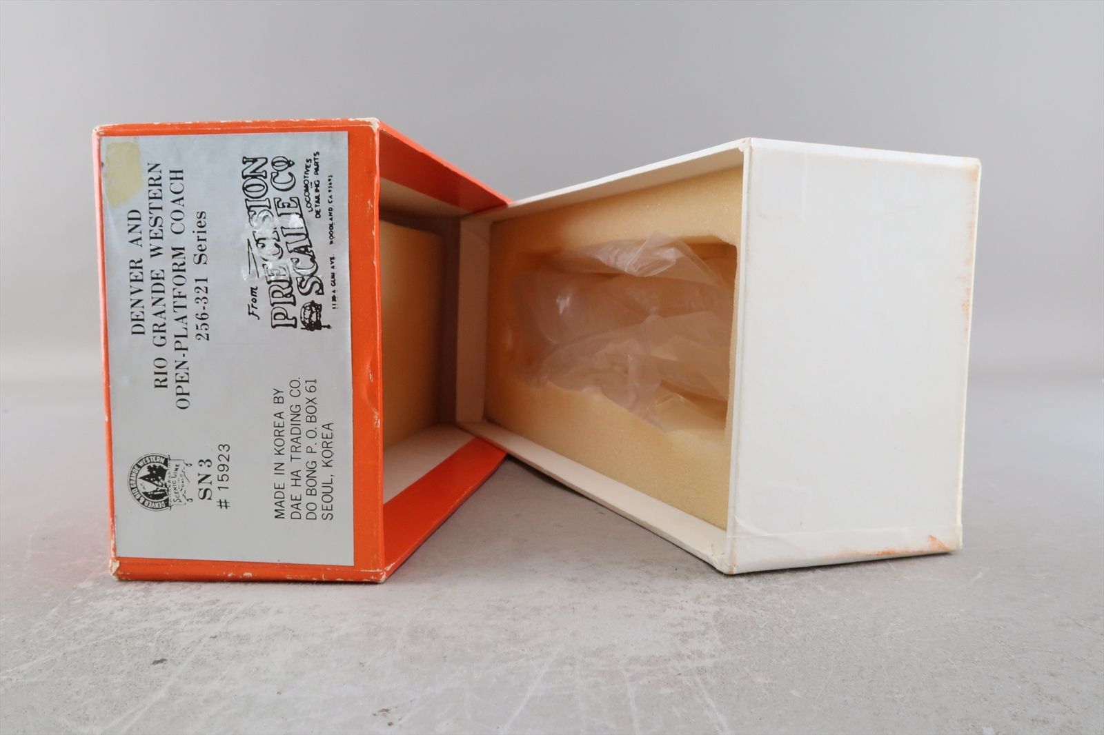 Sn3 Brass Model - PSC 15923 D&RGW Rio Grande Open Platform Coach #256 ...