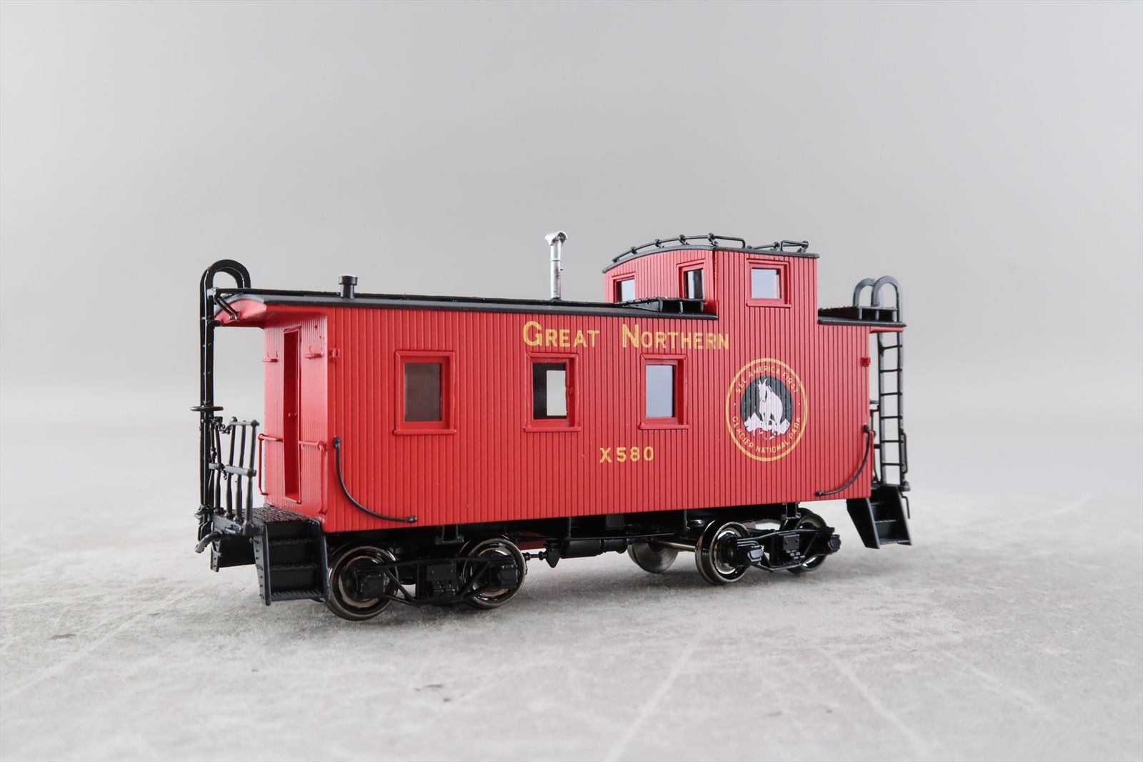 HO Brass Model - CIL 2229.1 GN Great Northern 25' Wood Caboose Early # ...