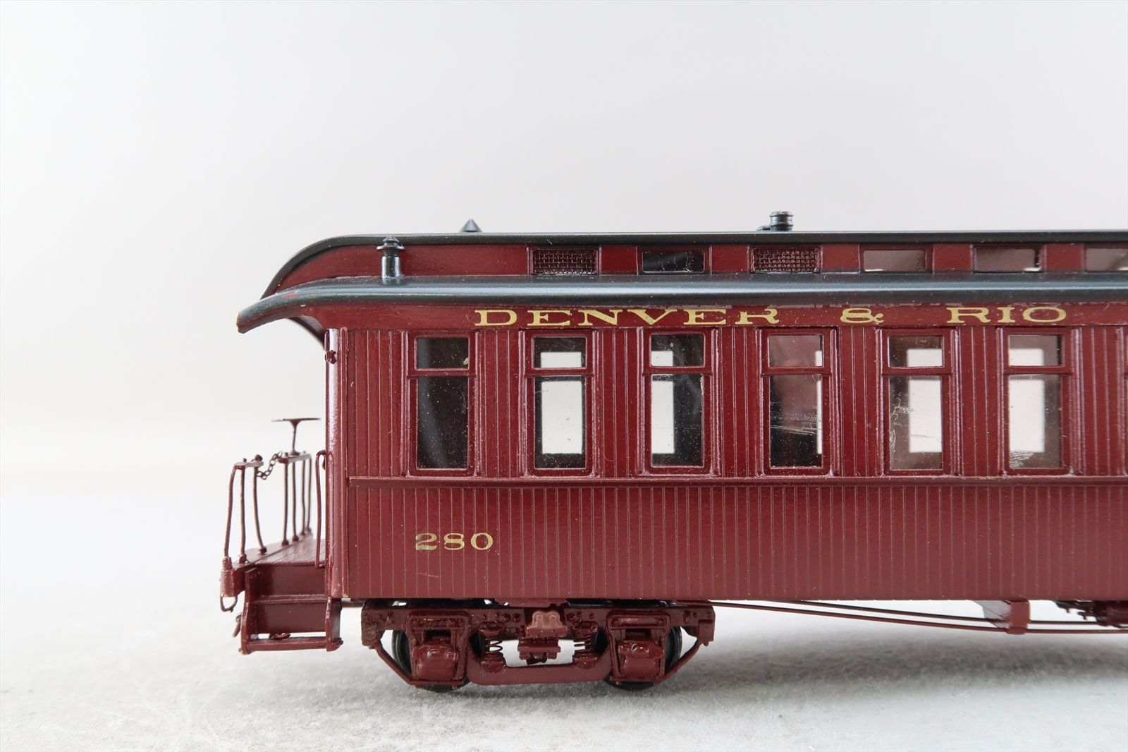 Sn3 Brass Model - PSC 15923 D&RGW Rio Grande Open Platform Coach #280 ...