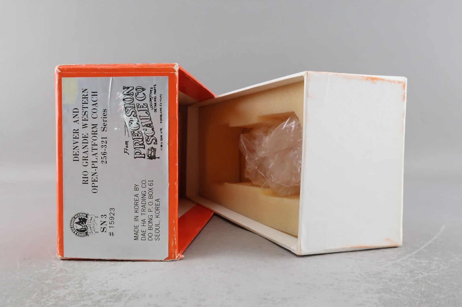 Sn3 Brass Model - PSC 15923 D&RGW Rio Grande Open Platform Coach #256 ...