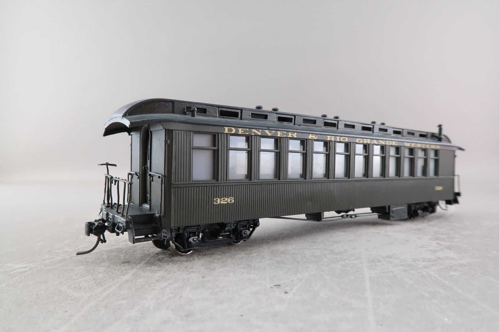 Sn3 Brass Model - PSC 15939-1 D&RGW Rio Grande Open Platform Coach #326 ...