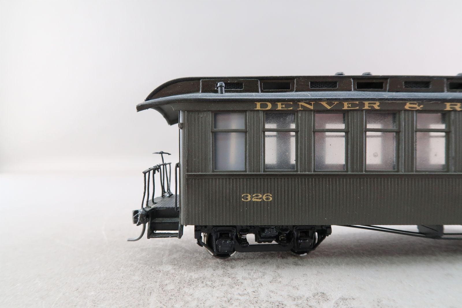 Sn3 Brass Model - PSC 15939-1 D&RGW Rio Grande Open Platform Coach #326 ...