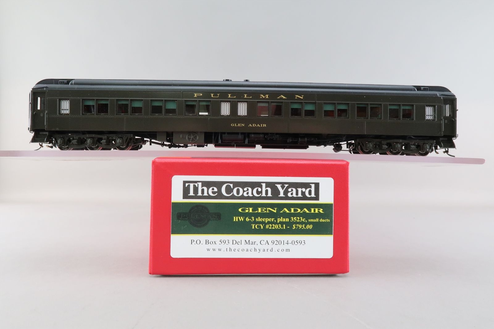 HO Brass Model - TCY 2203.1 Orange Blossom Add On 6-3 Sleeper Glen ...