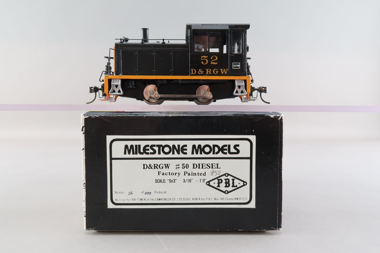 Sn3 Brass Model - P-B-L Milestone D&RGW Rio Grande Diesel Engine #50 ...