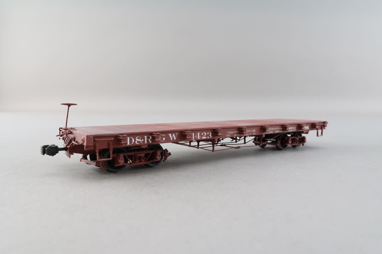 Sn3 Scale Model - PRB Pecos River Brass D&RGW Rio Grande Flat Car #1423 ...