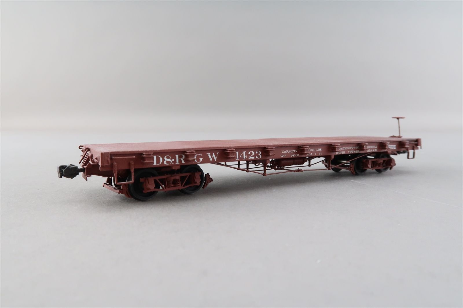 Sn3 Scale Model - PRB Pecos River Brass D&RGW Rio Grande Flat Car #1423 ...