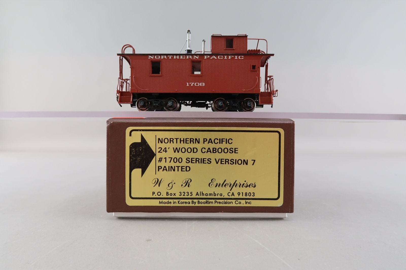 HO Brass Model - W&R Version 7 NP Northern Pacific 24' Wood Caboose ...