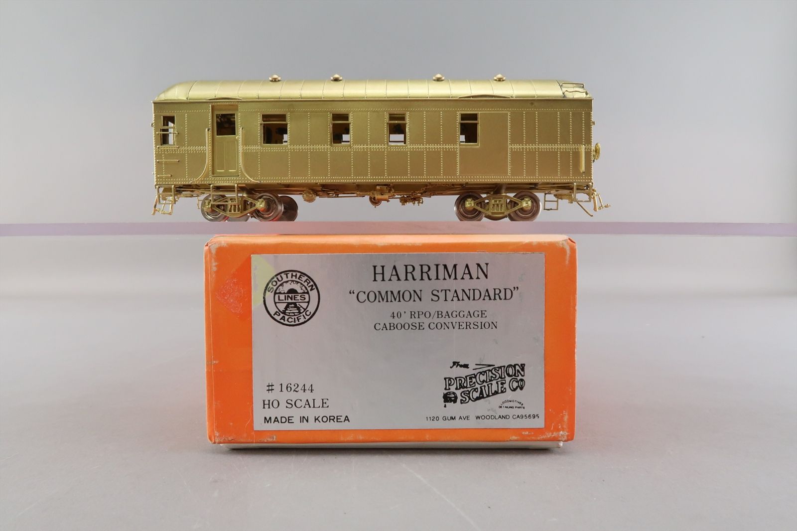 HO Brass Model - PSC 16244 SP Southern Pacific Lines 40' Baggage RPO ...