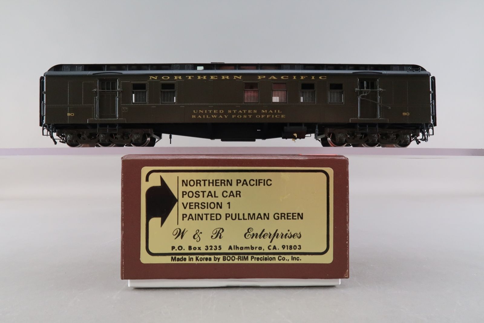 HO Brass Model - W&R Version 1 NP Northern Pacific RPO Postal Car ...