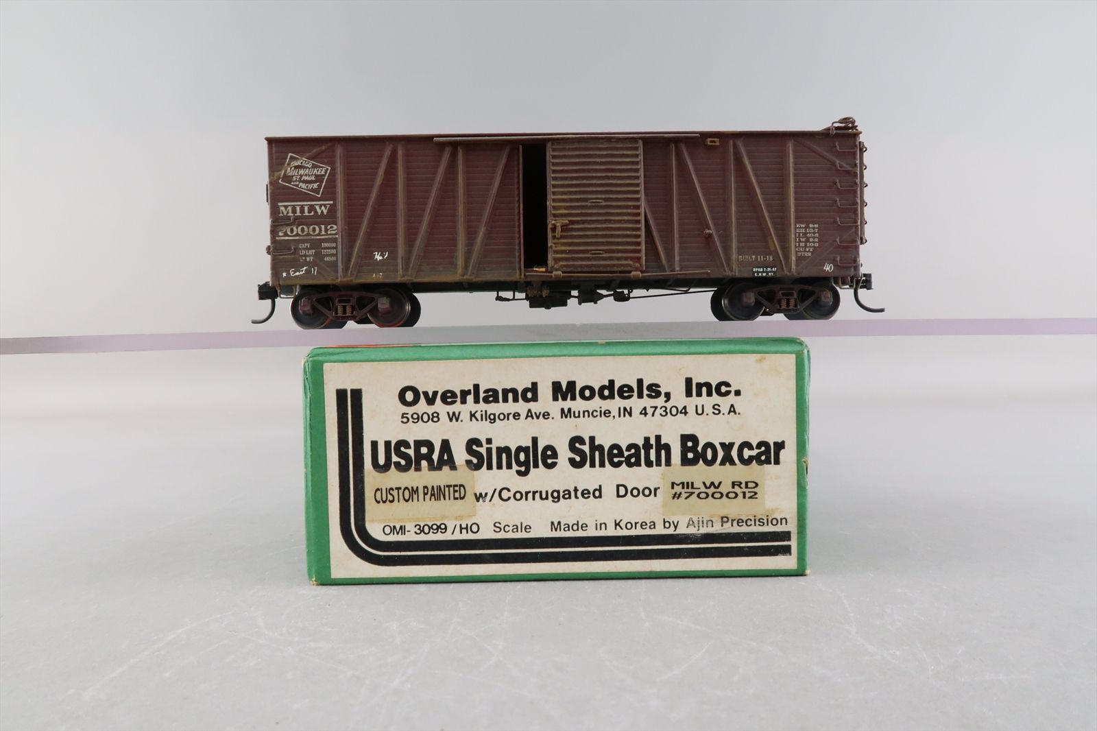 HO Brass Model - OMI 3099 MILW Milwaukee USRA Single Sheath Box Boxcar ...