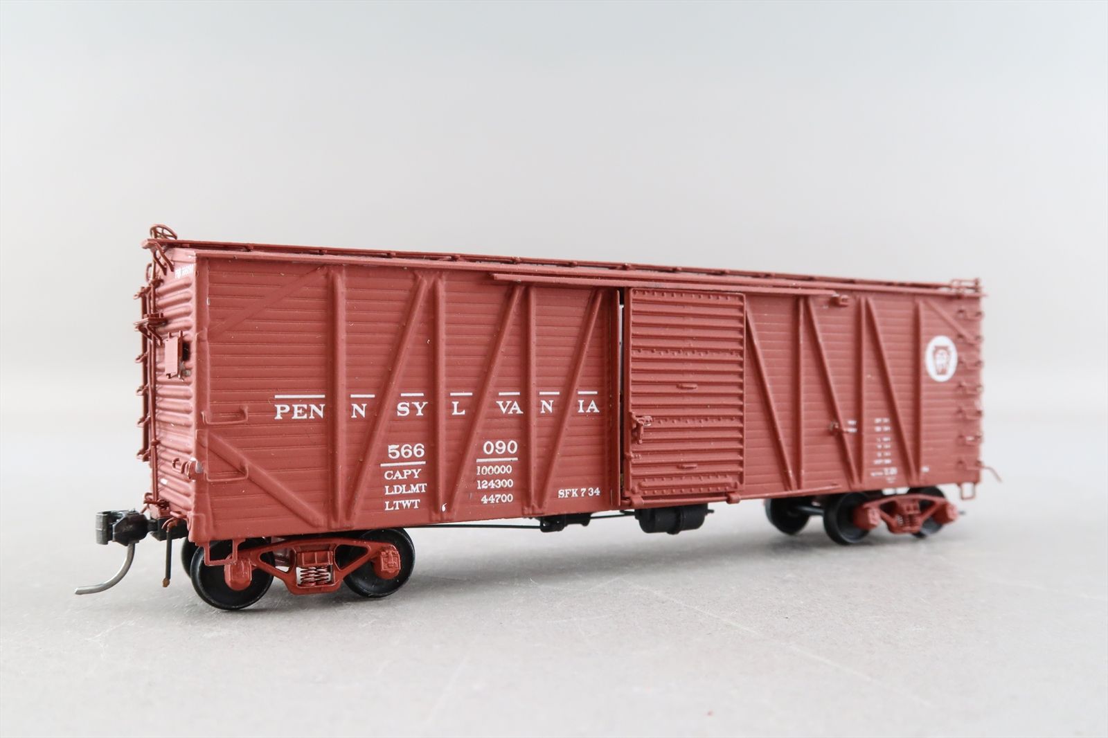 HO Brass Model - OMI 3098 PRR Pennsylvania Single Sheath Boxcar w/ Wood ...