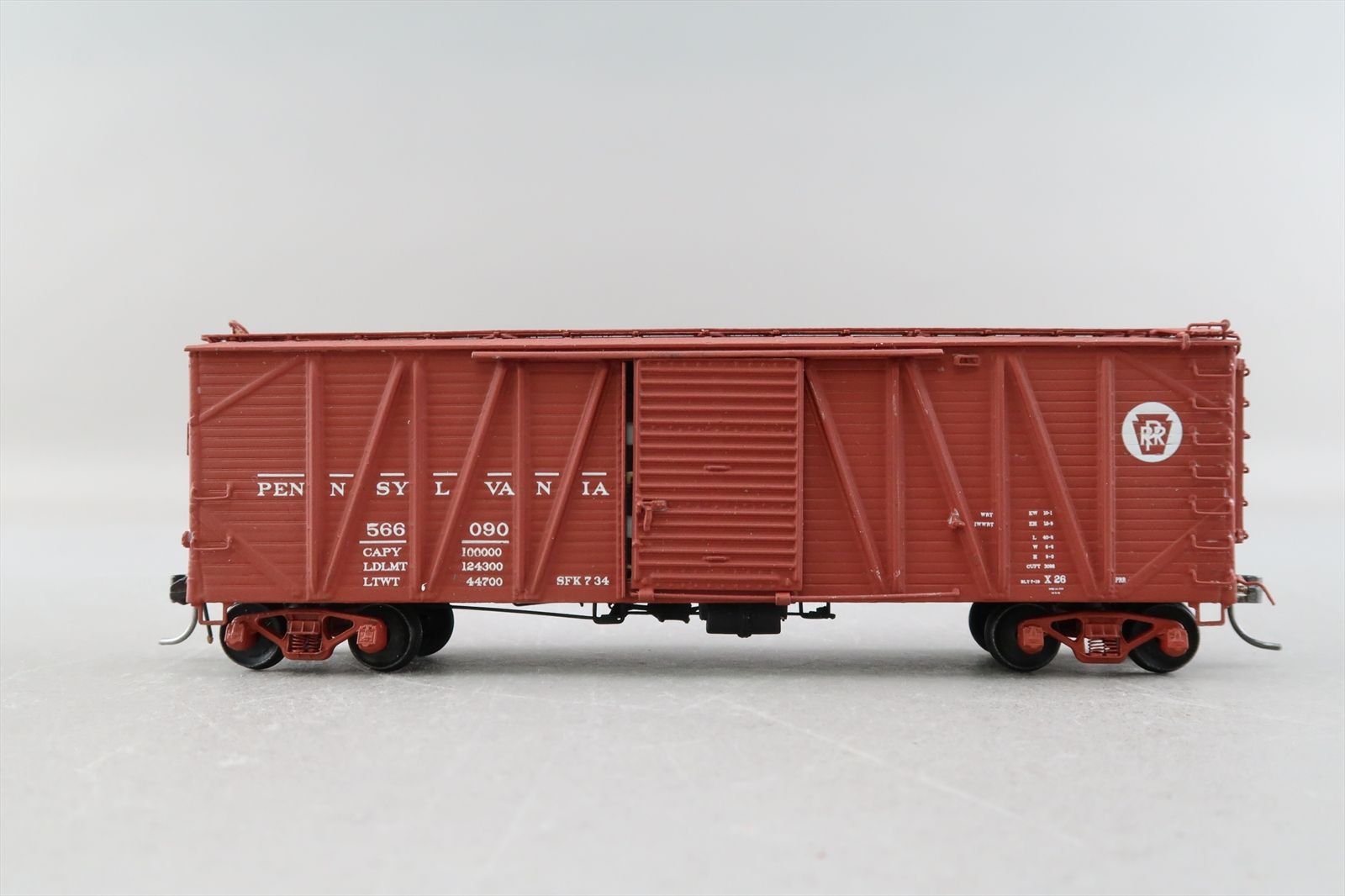 HO Brass Model - OMI 3098 PRR Pennsylvania Single Sheath Boxcar w/ Wood ...