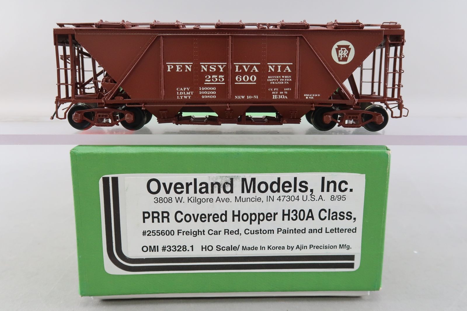 HO Brass Model - OMI 3328.1 PRR Pennsylvania Covered Hopper H30A ...