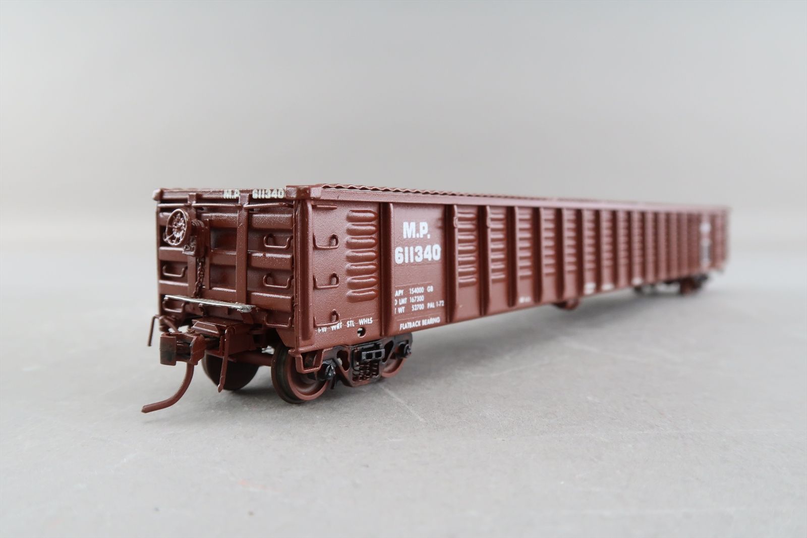 HO Brass Model - PRB Pecos River 2535 MP MoPac Missouri Pacific 70 Ton Gondola #611340- Custom ...