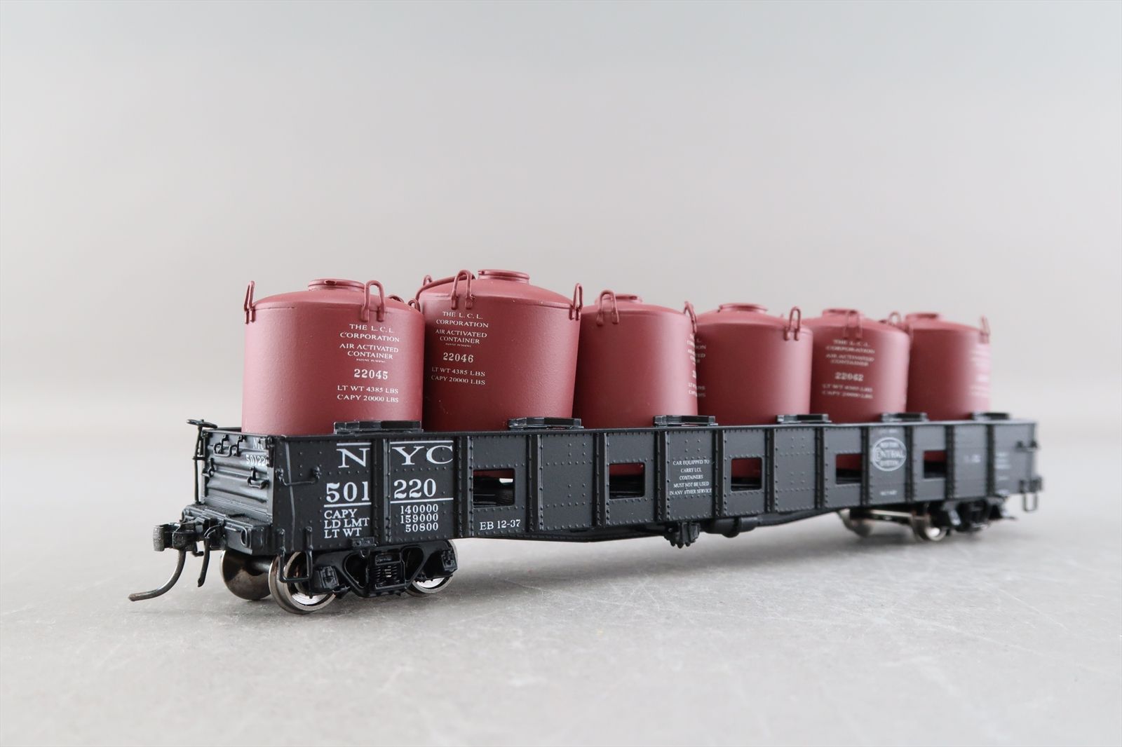 HO Brass Model - ASM NYC New York Central USRA Cement Container Gondola ...
