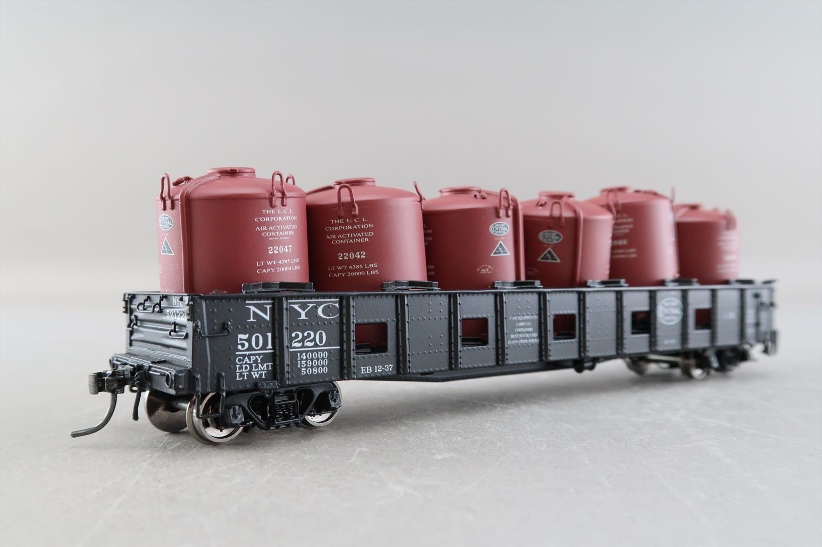 HO Brass Model - ASM NYC New York Central USRA Cement Container Gondola ...