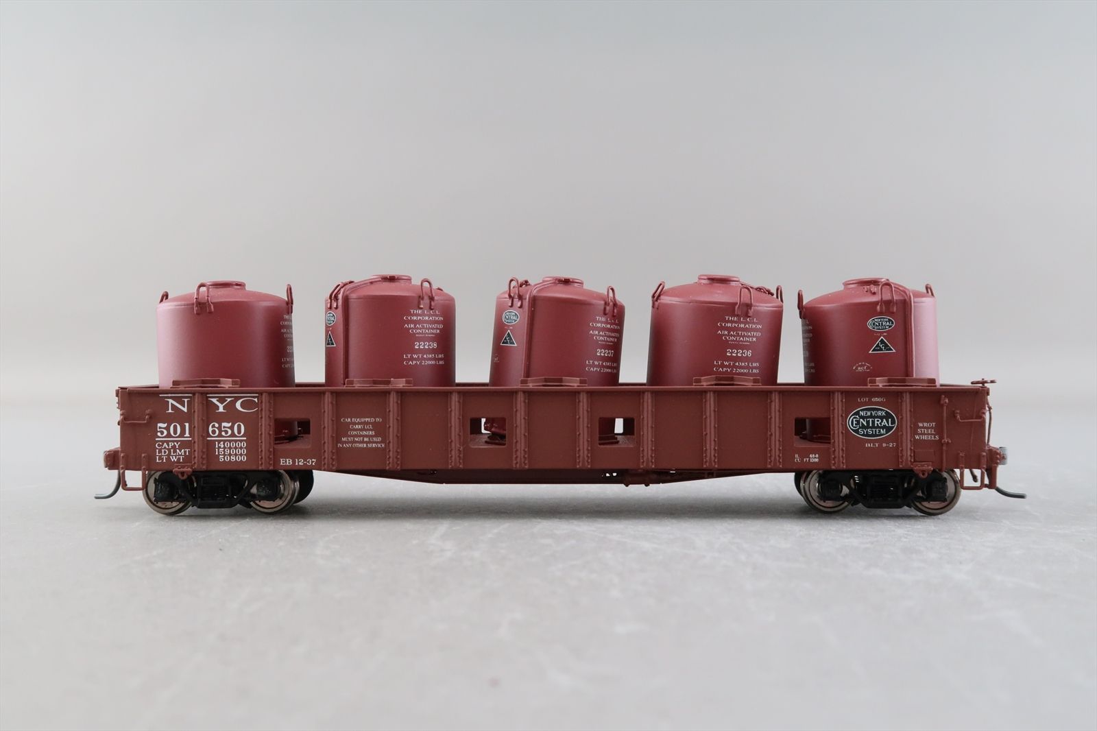 HO Brass Model - ASM NYC New York Central USRA Cement Container Gondola ...