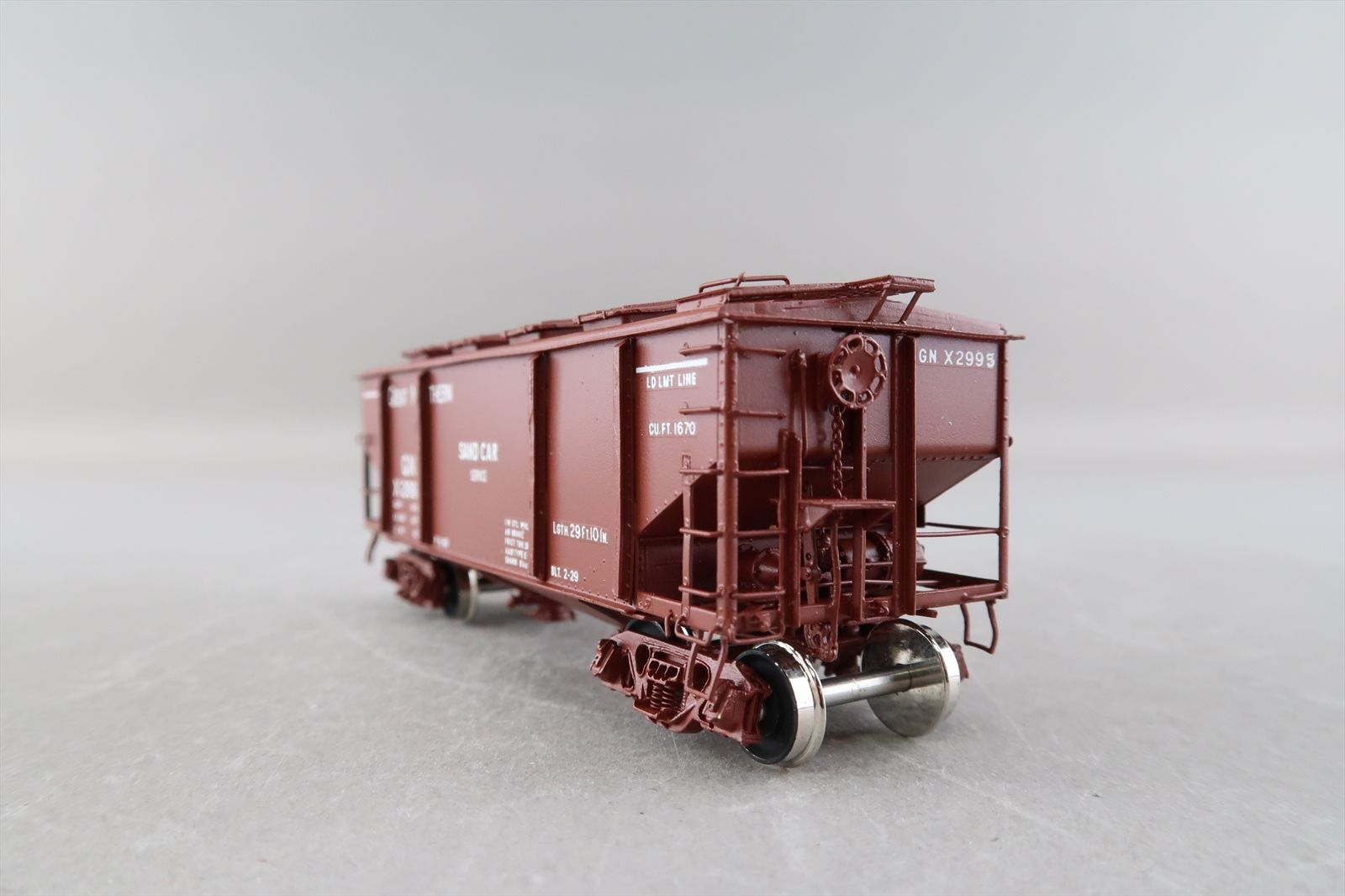 HO Brass Model - OMI 3077 GN Great Northern Sand Car 8 Square Roof ...
