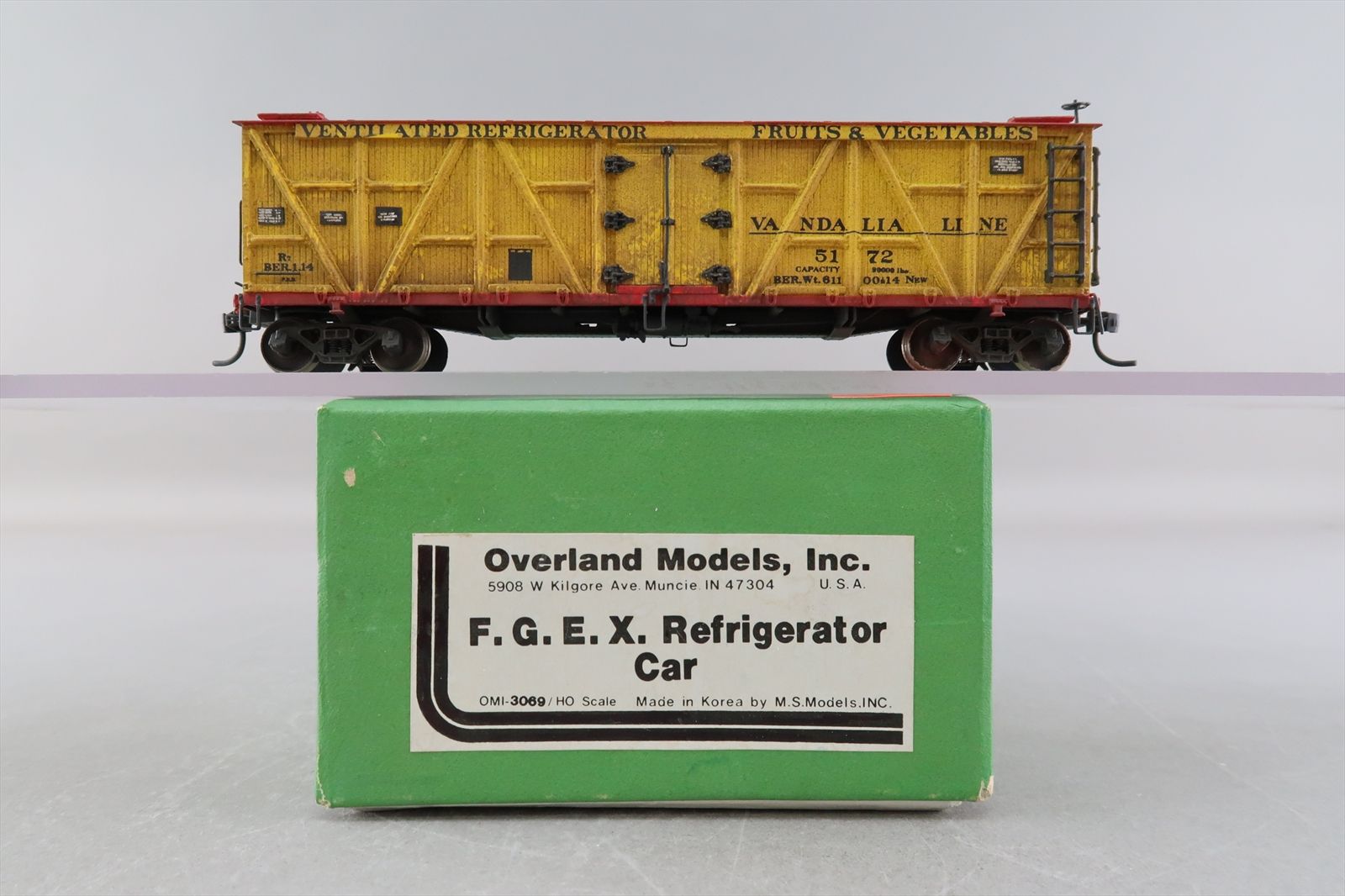 HO Brass Model - OMI 3069 FGEX PRR Pennsylvania Vandalia Line R7 Reefer ...