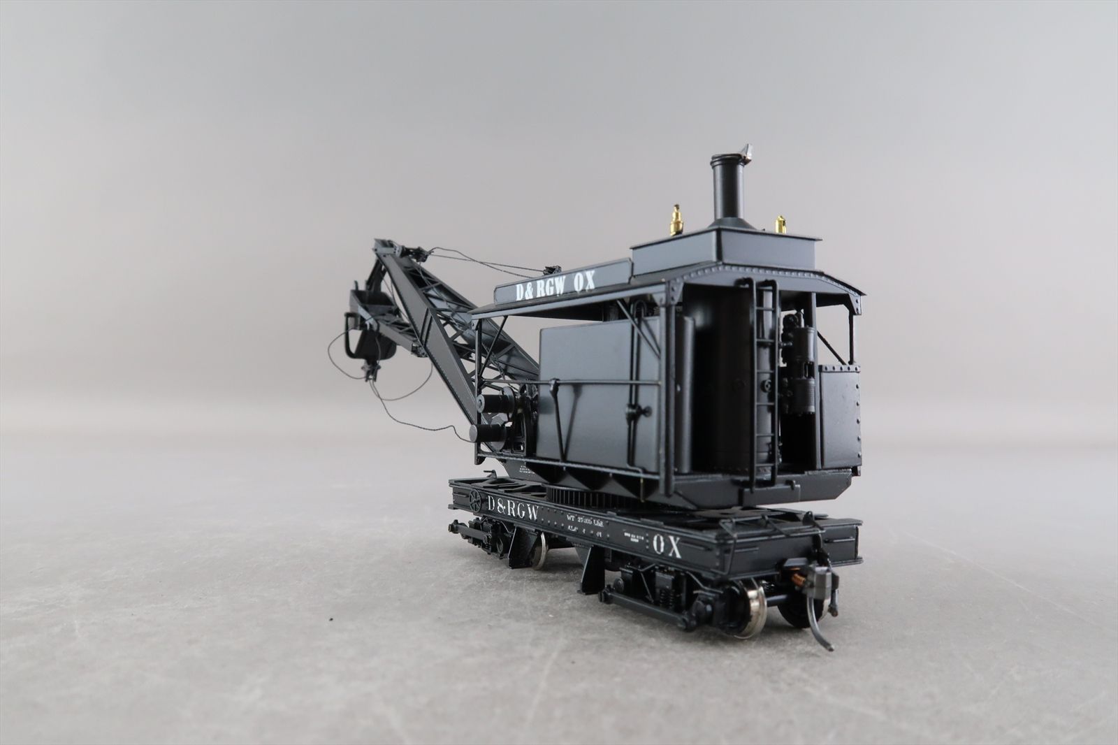 Sn3 Brass Model - OMI 1680 D&RGW Rio Grande American Hoist Ditcher #OX - Custom - M.S. Models